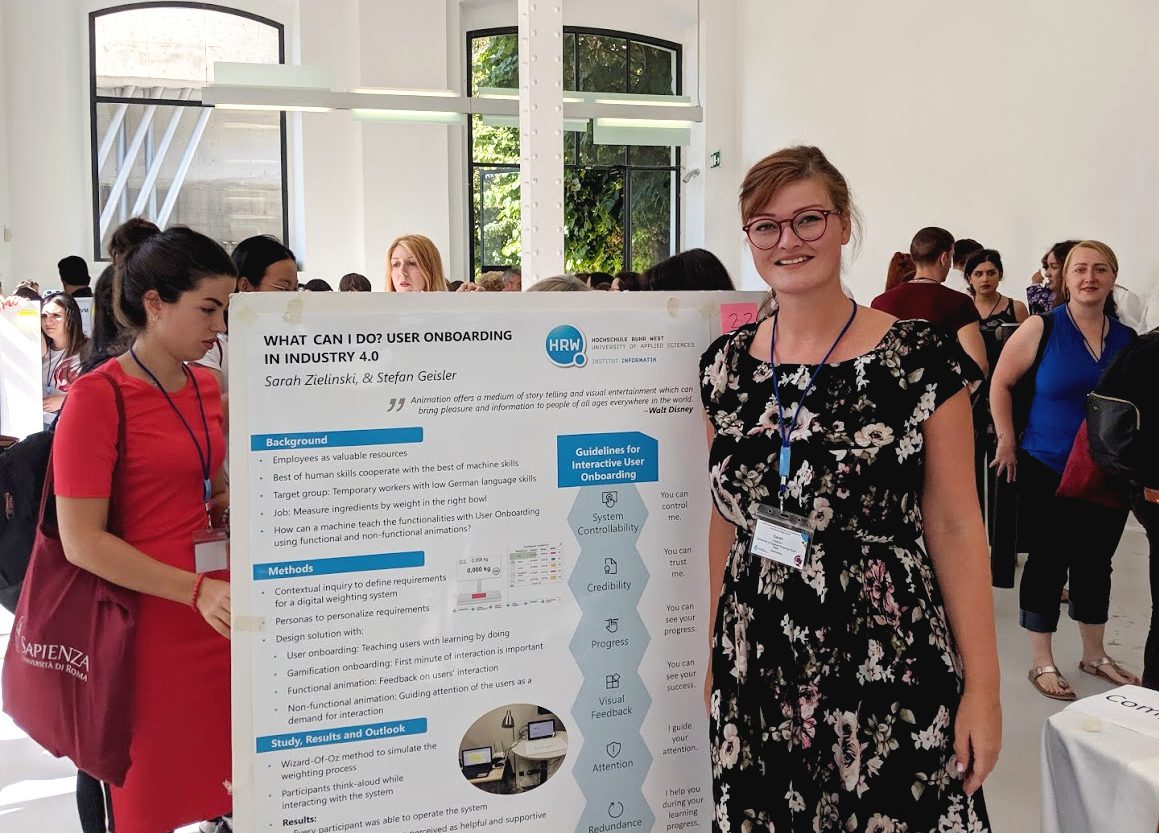 Sarah Zielinski bei der ACM womENcourage in Rom | UX Space @ Hochschule ...